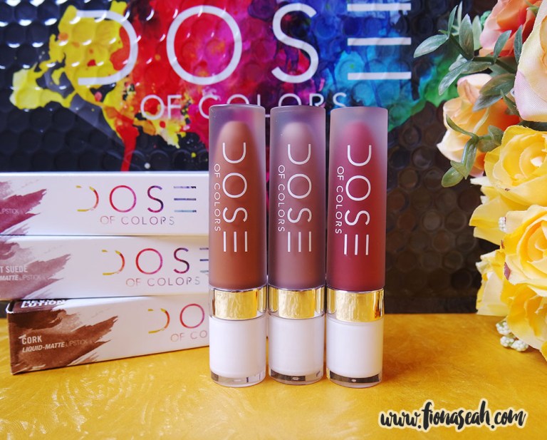 REVIEW: Dose of Colors Matte Liquid Lipsticks – Brick, Cork & Desert ...